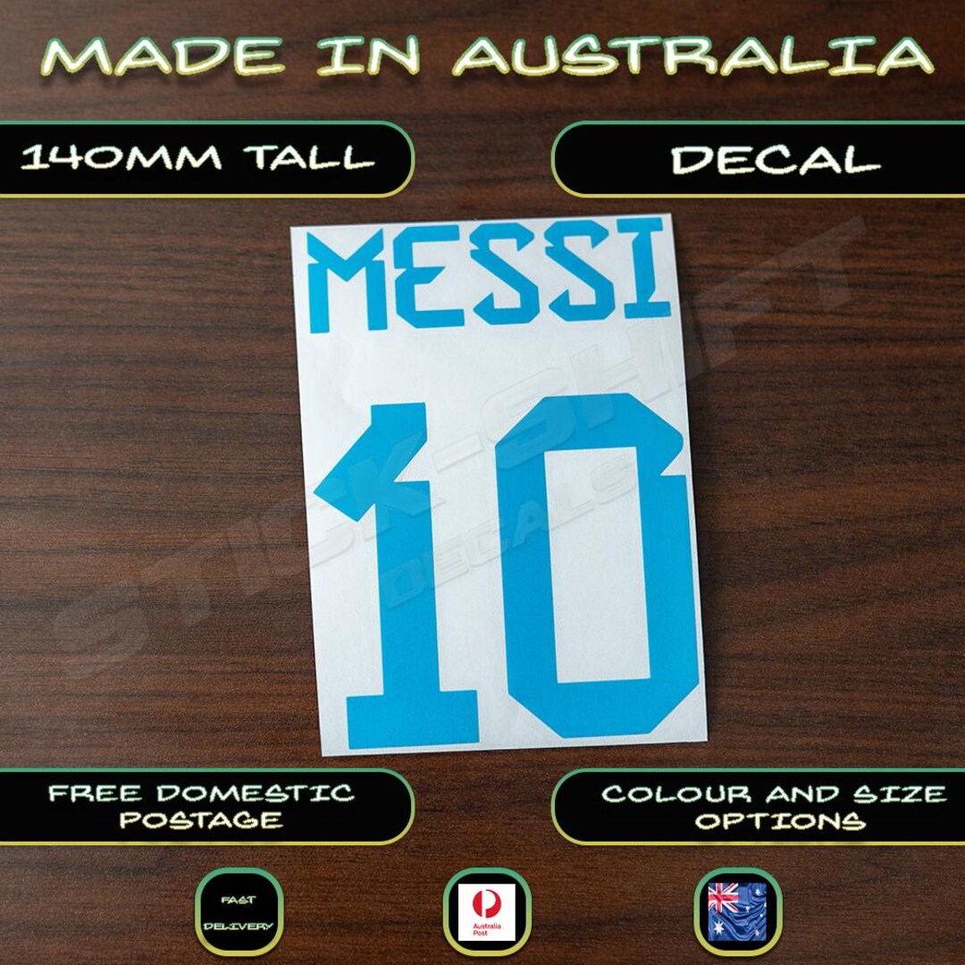 Lionel Messi Argentina World Cup Style Sticker Car Bumper Decal ...