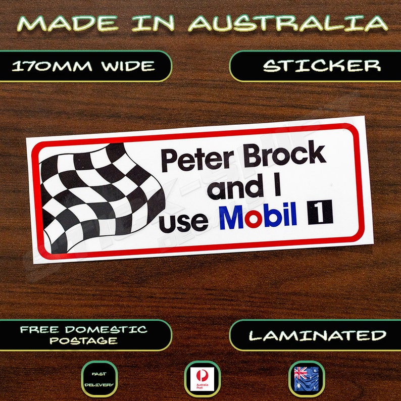 Peter Brock and I Style Sticker Car Bumper Decal Group A Torana ...