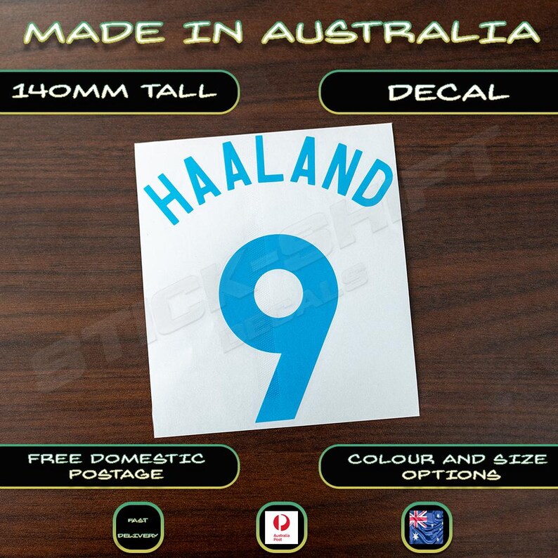 Erling Haaland Premier League Style Sticker Car Bumper Decal Football ...