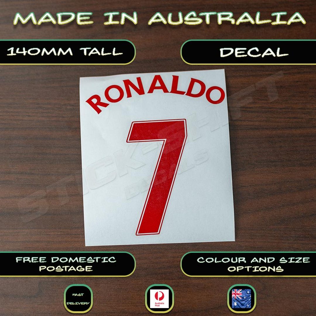 Cristiano Ronaldo Premier League Retro Style Sticker Car Bumper Decal ...