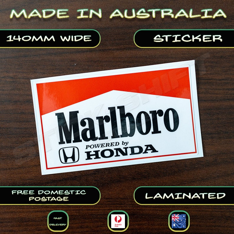 Marlboro Powered by Honda Formula 1 Retro Ayrton Senna Alain Prost ...