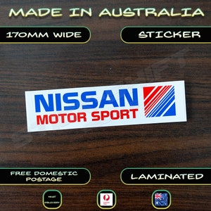 Old Nismo Nissan Motorsport Logo Style Sticker Decal Car Bumper Skyline ...