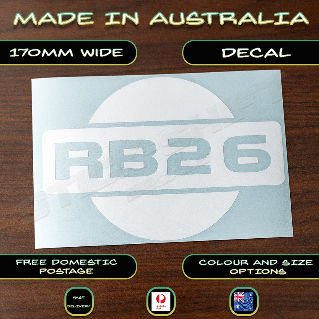 Nissan RB26 Style Sticker Car Bumper Decal R32 R33 R34 GTR Godzilla ...