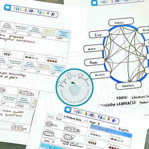 Discussion Trackers for All Subjects (teacher and Student Friendly ...