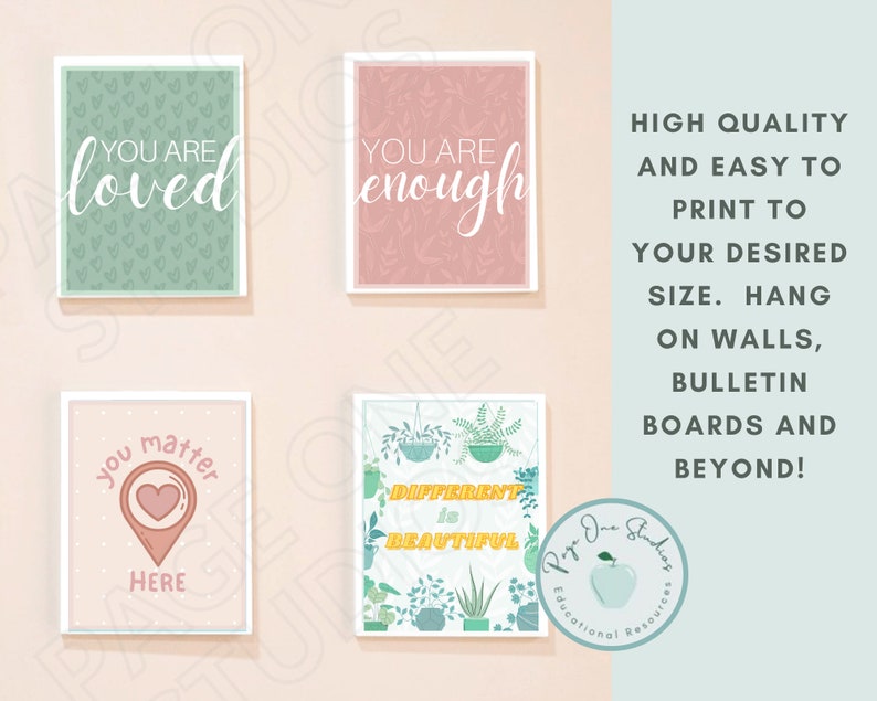 Mental Health and Well Being Posters / Cards for Promoting Growth ...