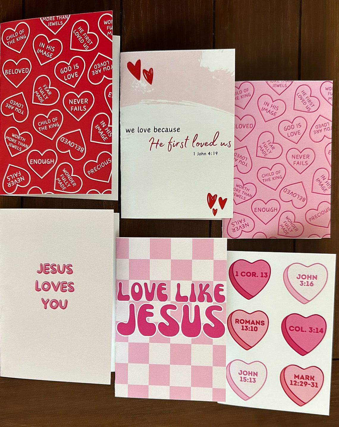 Biblical Valentine’s (set of 6 Cards) - Etsy