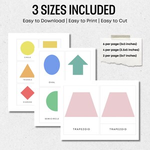 Shapes Printable Flashcards | Educational Poster for Preschool | Kids ...