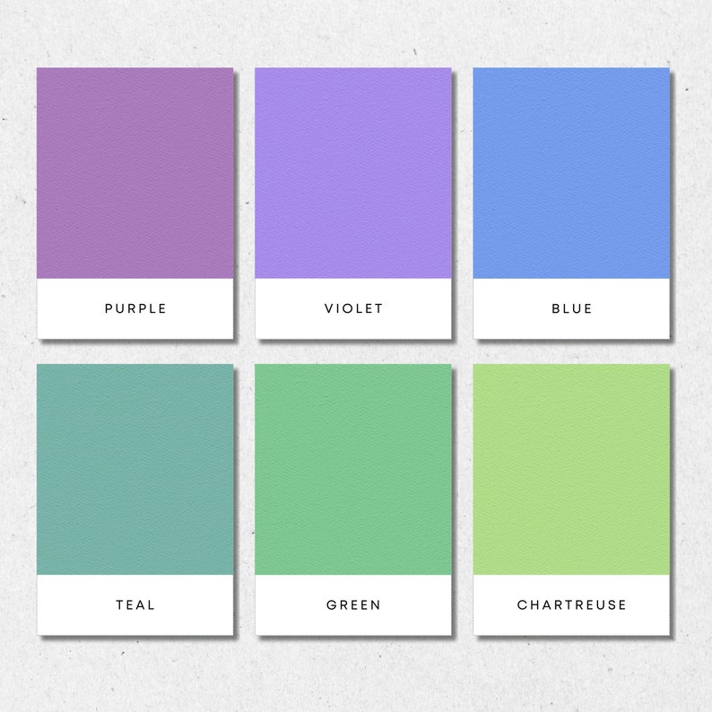 Color Cards for Kids Printable Flashcards Montessori Learning Materials ...