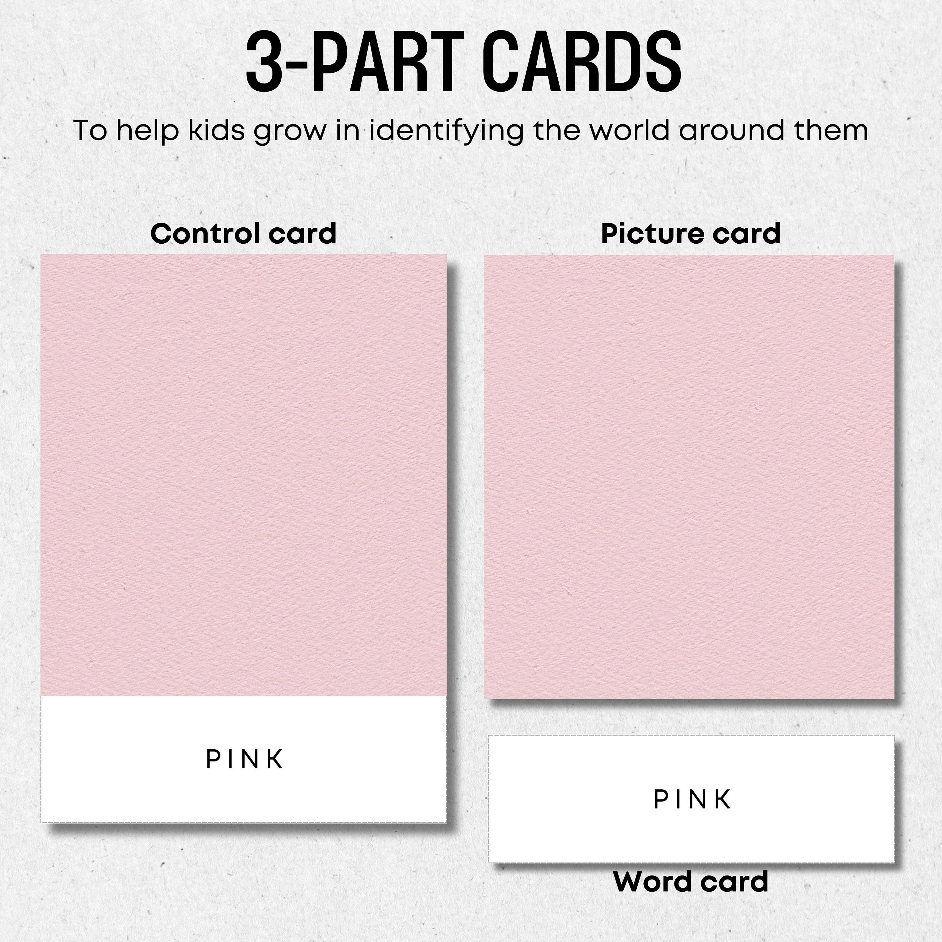 Color Cards for Kids Printable Flashcards Montessori Learning Materials ...