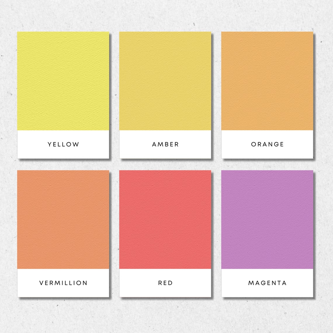 Color Cards for Kids Printable Flashcards Montessori Learning Materials ...