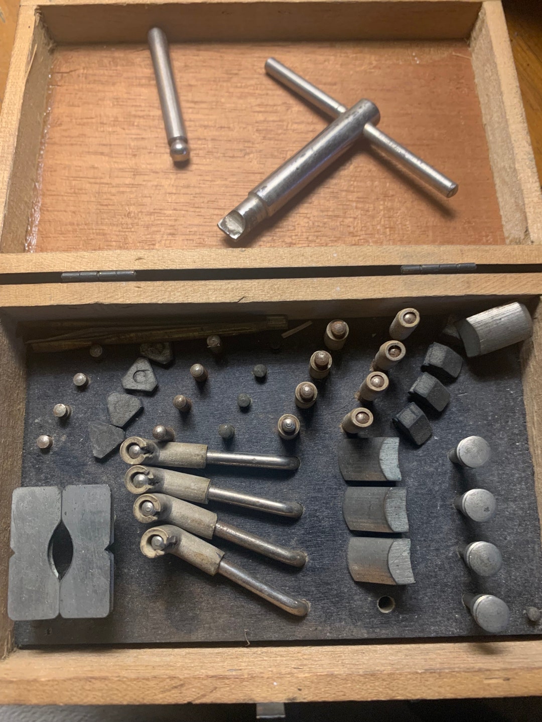 Jaw Attachments for Engravers Vice in Wood Box Vintage or Antique ...