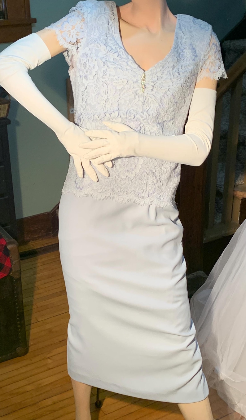 Mother of Bride Dress Periwinkle Blue Sz 10 Patra Brand Small Pretty ...