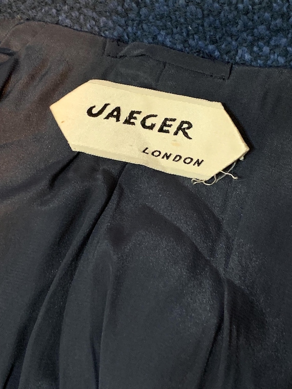 1960s Jaegers London Tweed 2 piece suit pretty blue w… - Gem
