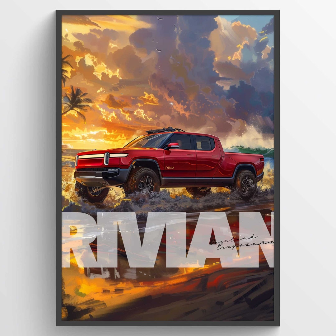 Rivian R1T Red Gen2 Refresh Adventure Art Digital Download - Etsy