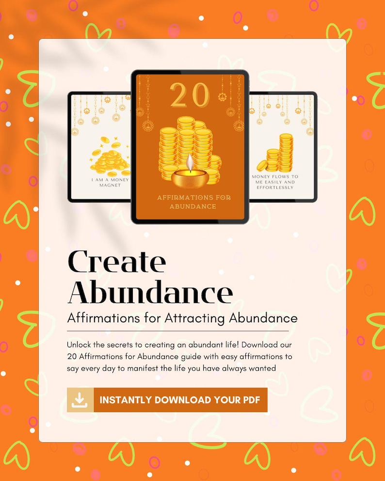 Money Affirmation Guide Printable Abundance Affirmations Ebook to ...
