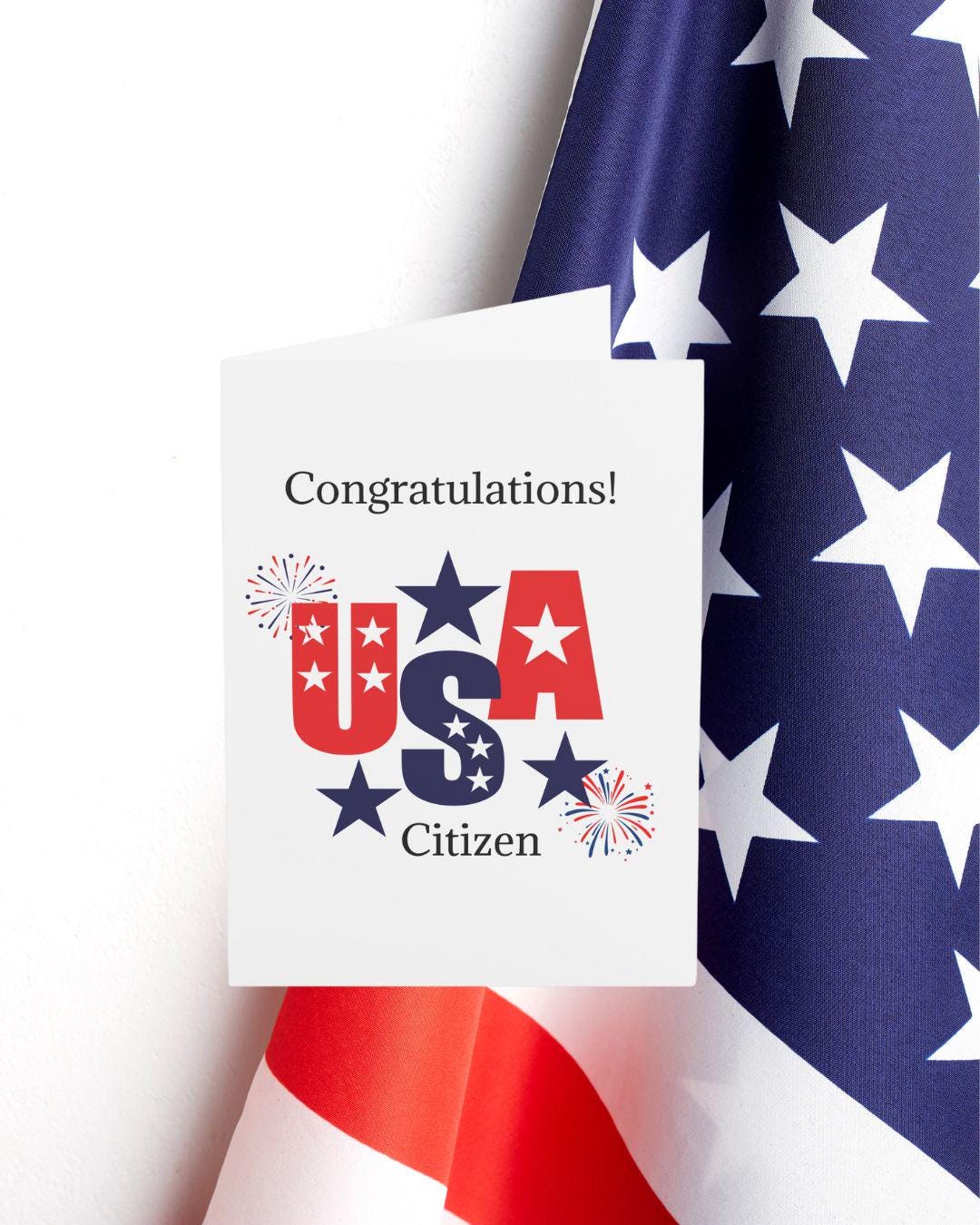 American Citizen Greeting Card | Celebrate USA Citizenship | New USA ...