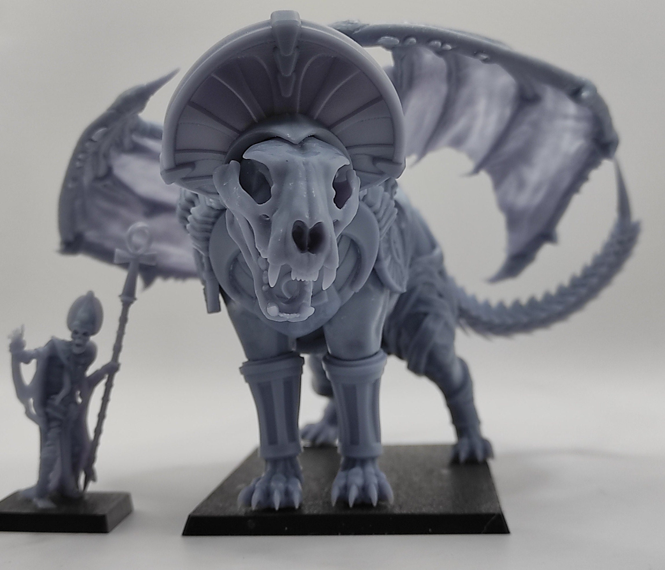 Undead Giant Winged Lion Sphinx Skeleton Monstrous Creature Pharaoh's ...