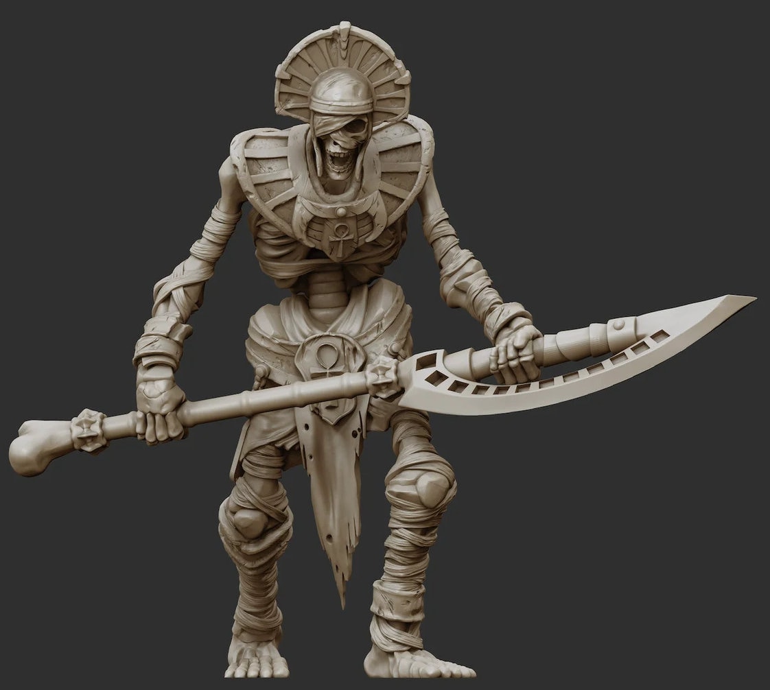 Undead Giant Skeleton Monstrous Creature Pharaoh's Legacy - Etsy