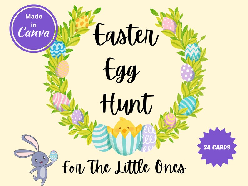 Printable Easter Egg Hunt Cards for Non-readers | Kids' Activity Pack ...