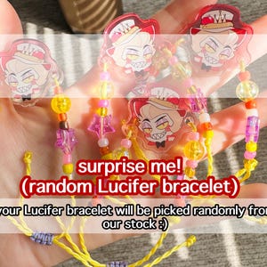Lucifer Handmade Bracelets - Hazbin Hotel Character Bracelet - Etsy