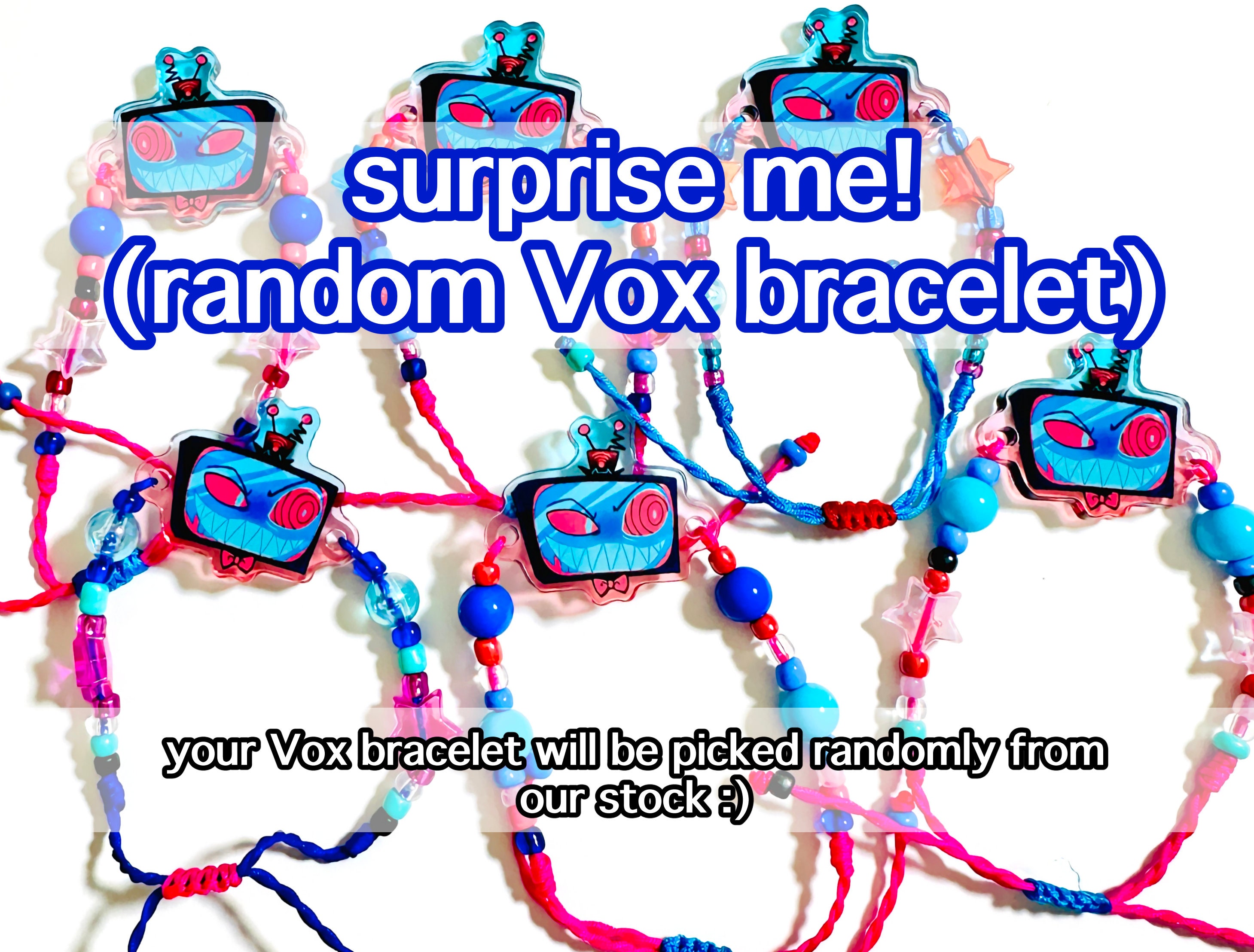 Vox Handmade Bracelets Hazbin Hotel Character Bracelet - Etsy