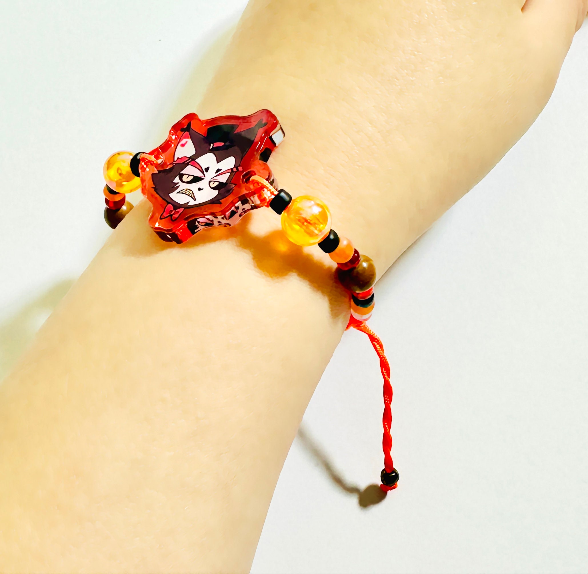 Husk Handmade Bracelets - Hazbin Hotel Character Bracelet - Etsy