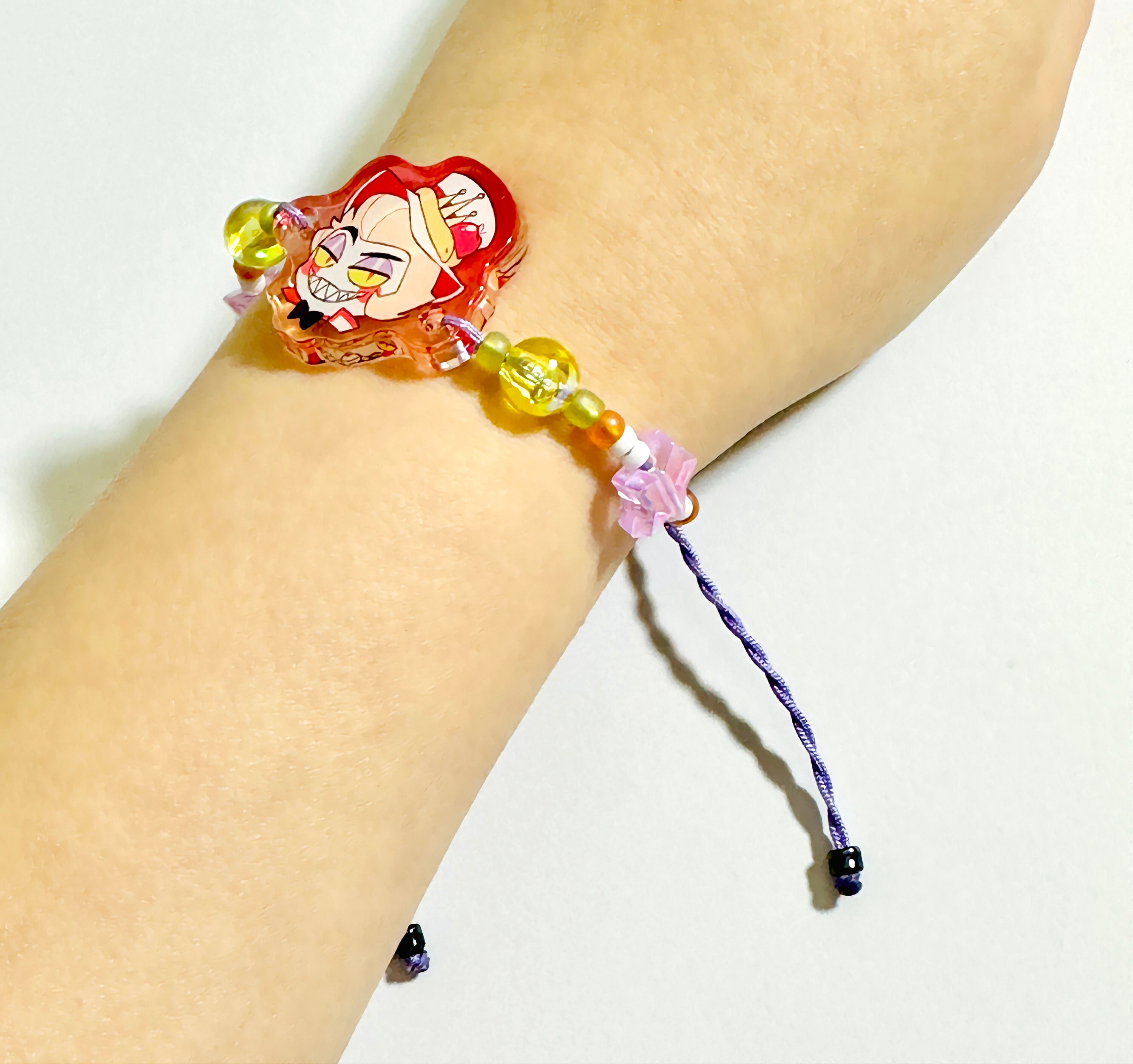 Lucifer Handmade Bracelets - Hazbin Hotel Character Bracelet - Etsy