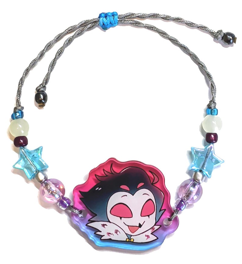 Stolas Goetia Handmade Bracelets - Helluva Boss Character Bracelet - Etsy