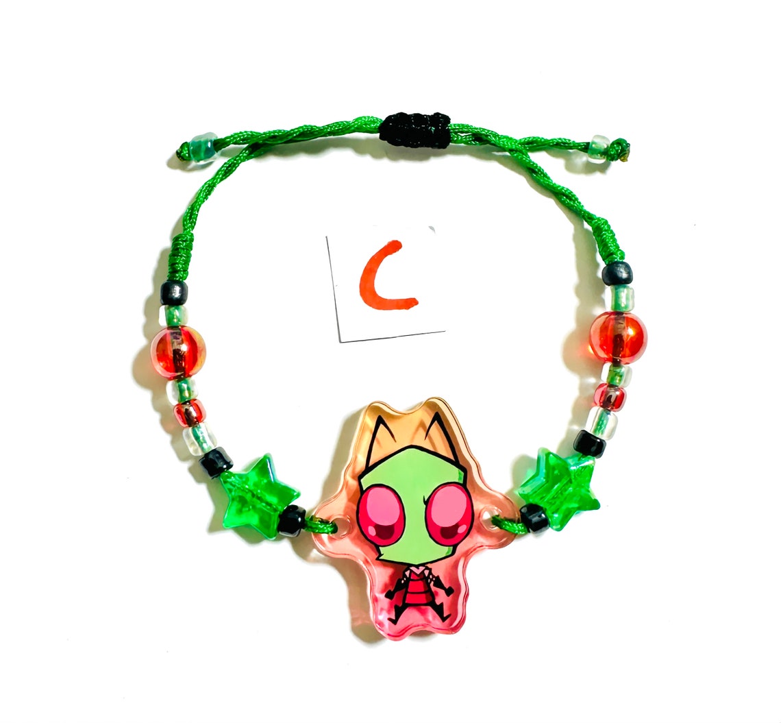 Zim Handmade Bracelets Invader Zim Character Bracelet - Etsy