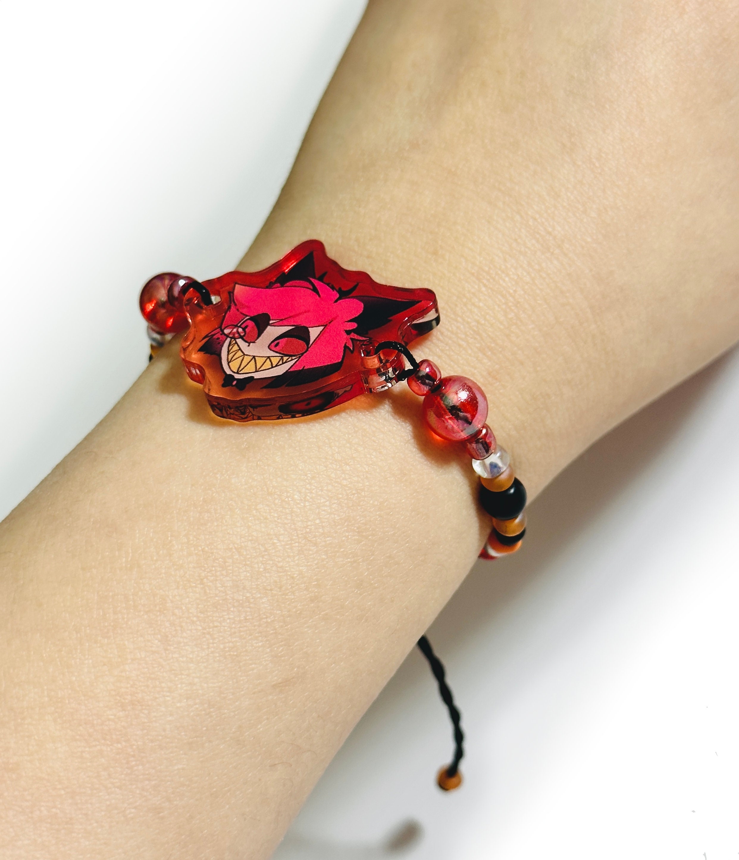 Alastor Handmade Bracelets - Hazbin Hotel Character Bracelet - Etsy