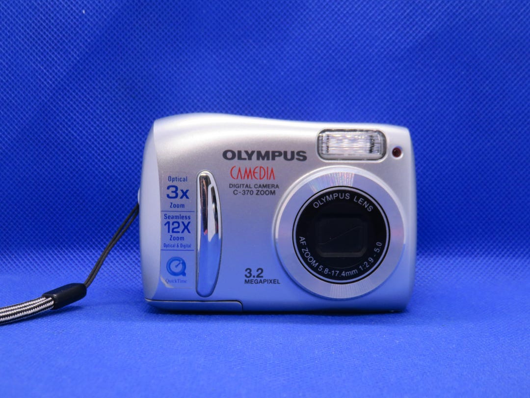 Vintage Retro Olympus Camedia Digital C-370 Zoom Digital Top Camera ...