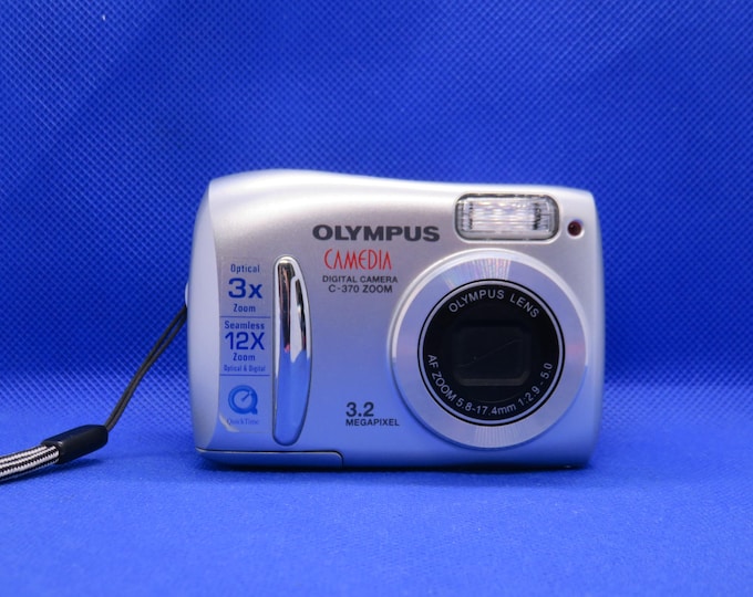 Vintage Retro Olympus Camedia Digital C-370 Zoom Digital Top Camera ...
