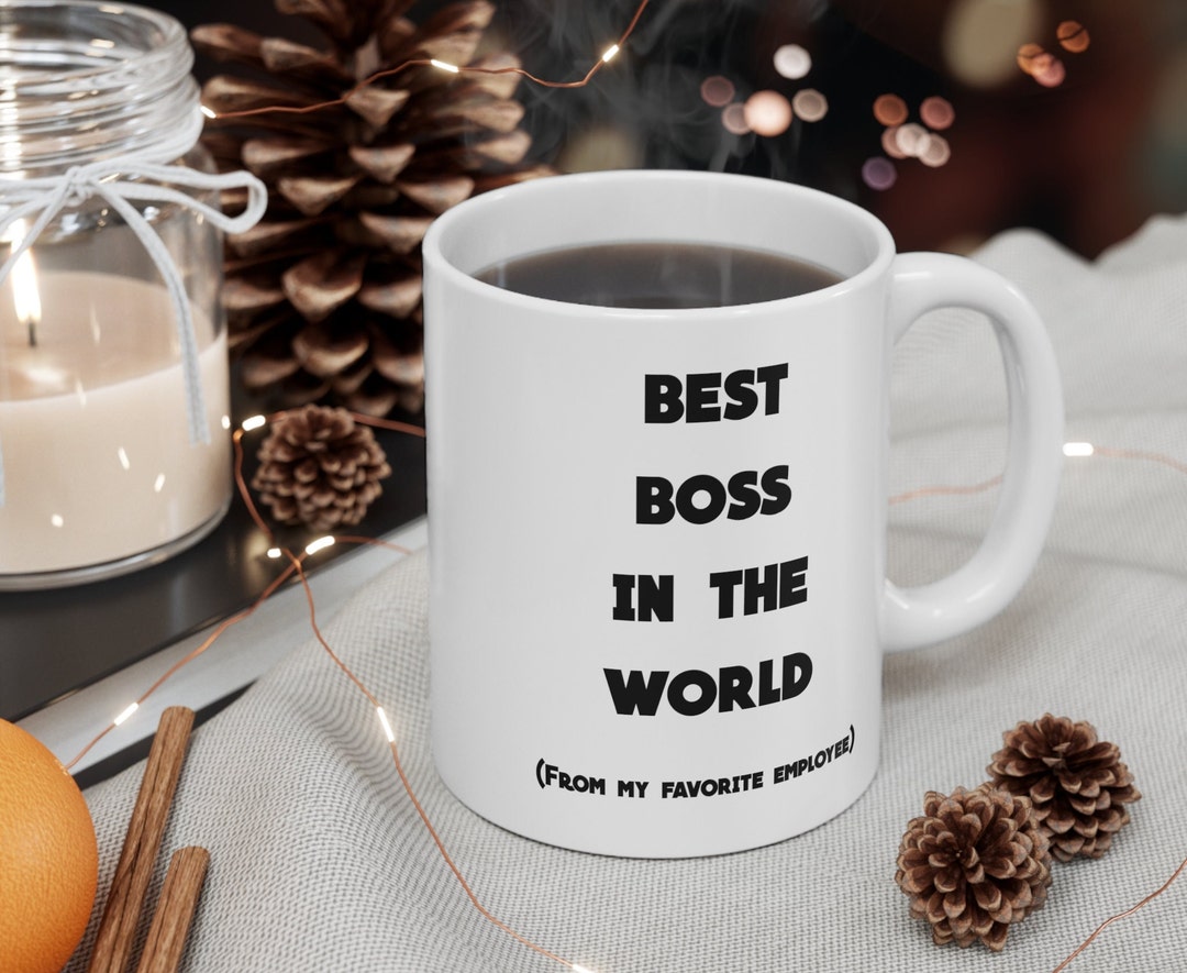 Best Boss Coffee Mug, Funny Tea Cup, Gift for Boss, Work Gift, Secret ...