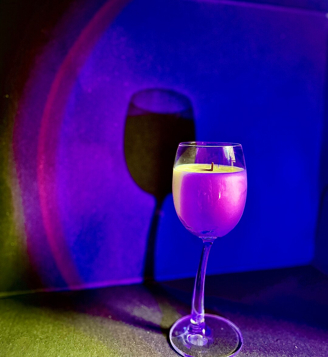 Vintage Container Candle, Recycled Glass Candle, Coctail Candle, Classy ...