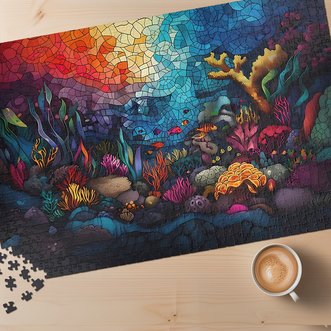 Coral Reef Jigsaw Puzzle Adult and Children Gift Under the Sea 1000 ...