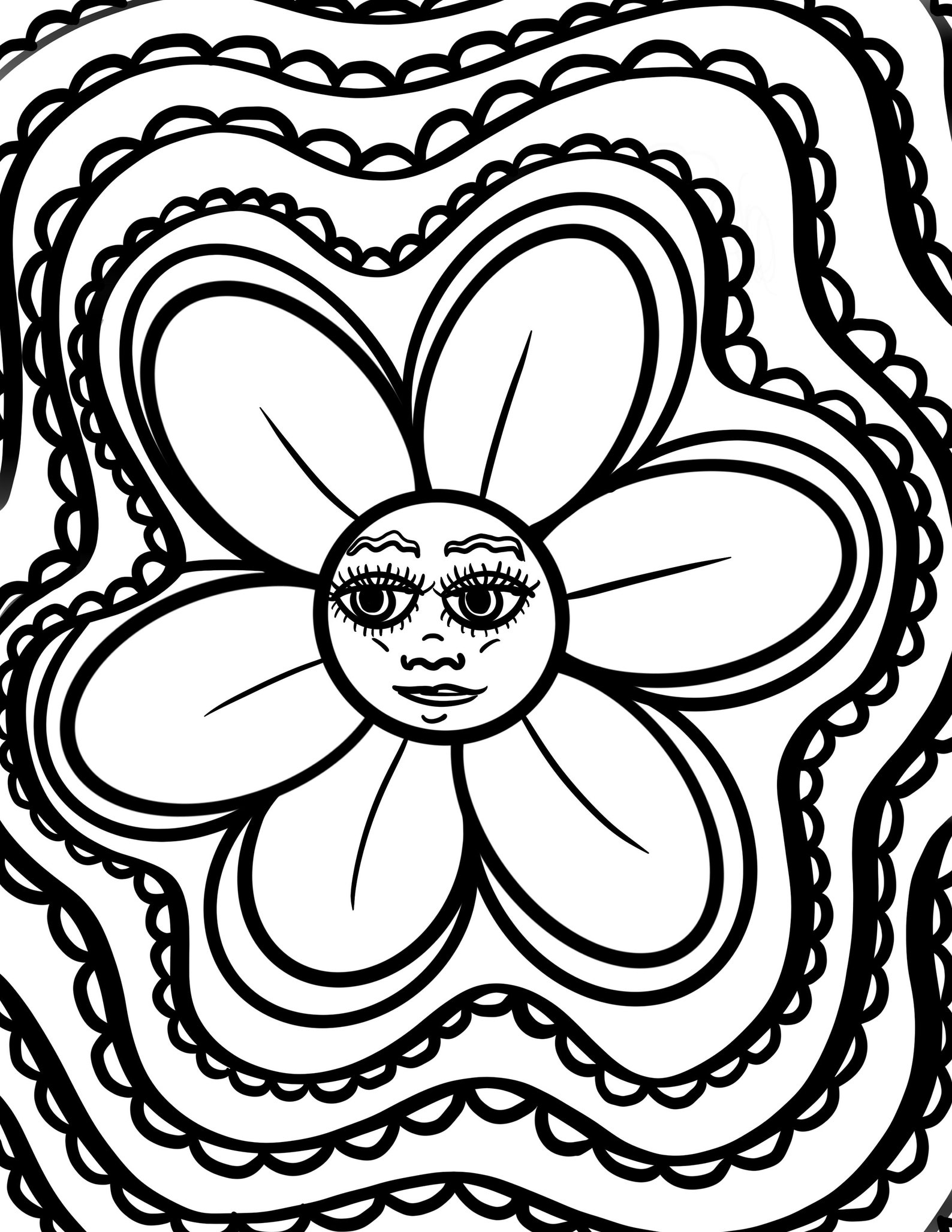 Flower Power Coloring Sheets - Etsy Canada