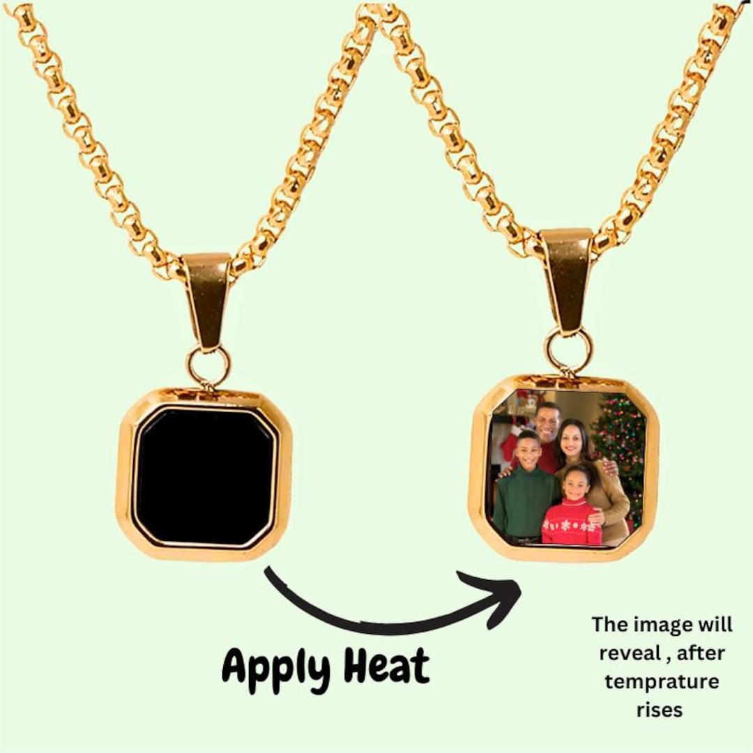 Personalized Heat-activated Magic Necklace With Hidden Picture ...