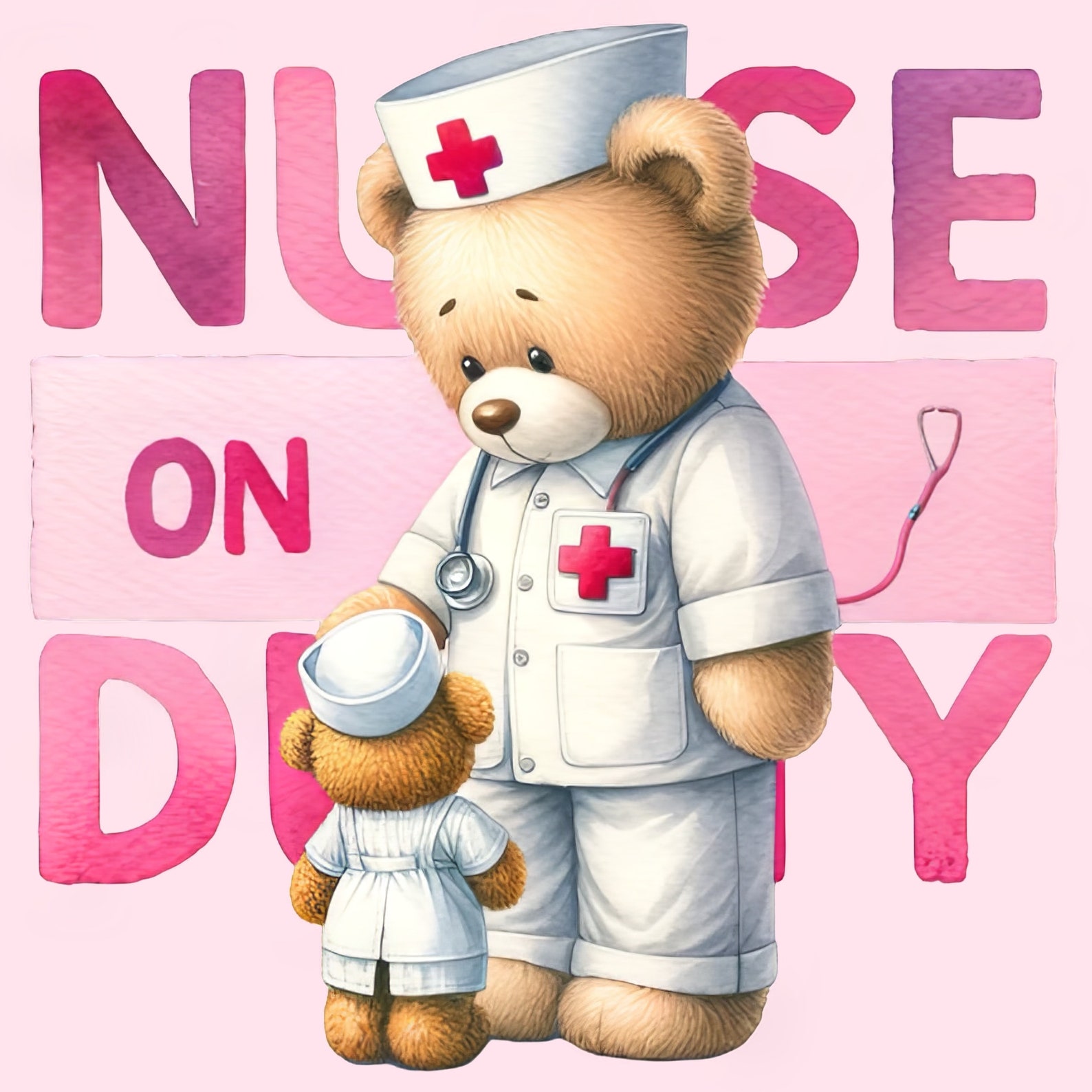 30 PNG Watercolor Nurse Clipart,teddy Bear Cute Nurse,teddy Bear Nurse,nurse Life,animal Cute ...