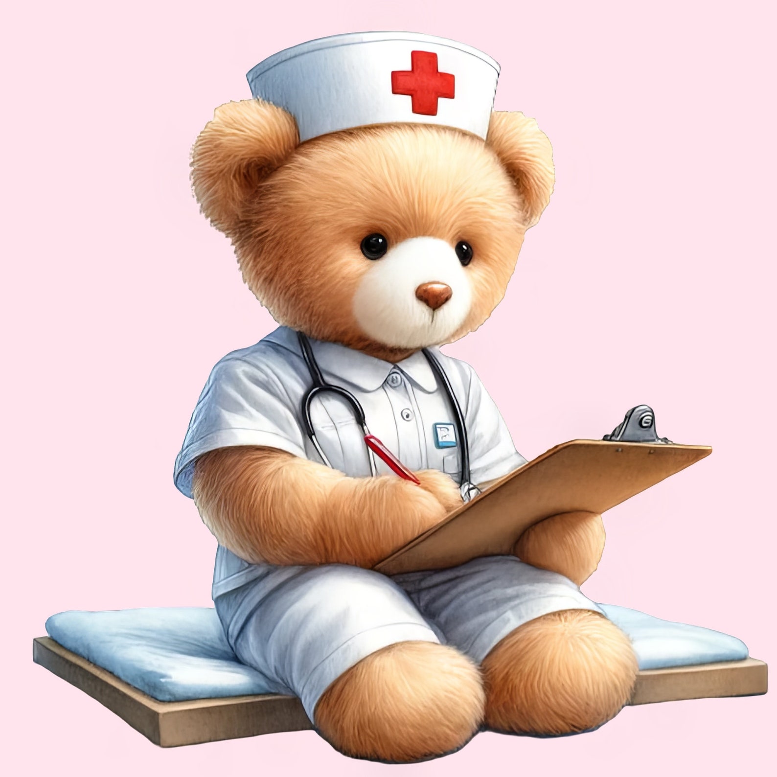 30 PNG Watercolor Nurse Clipart,teddy Bear Cute Nurse,teddy Bear Nurse,nurse Life,animal Cute ...