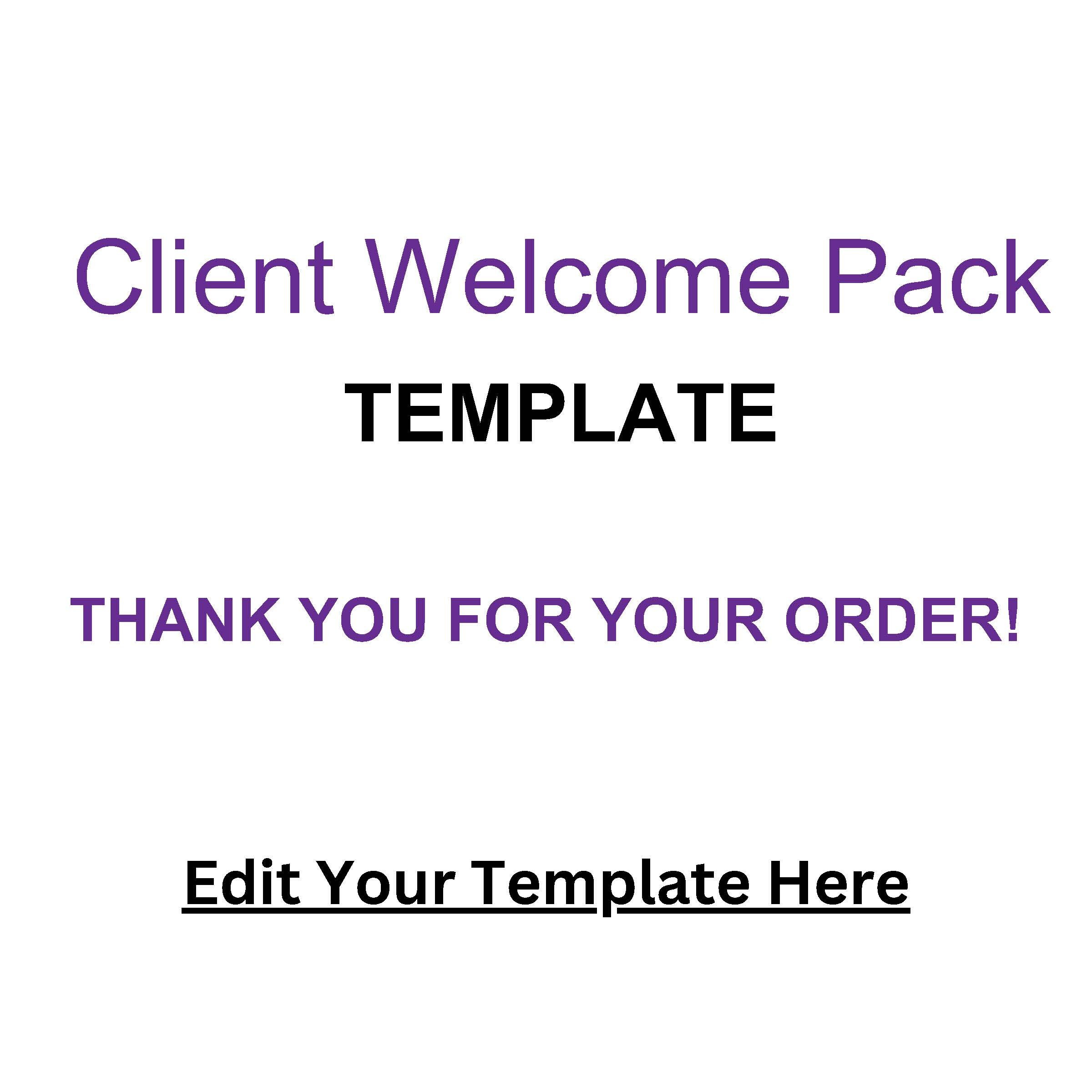 Architecture Welcome Package Template - Etsy