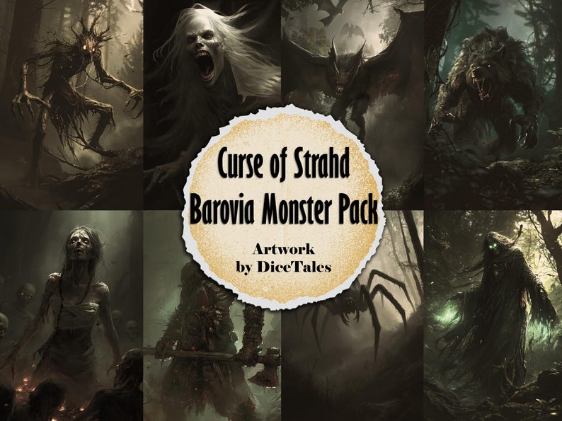 Curse of Strahd Monsters | D&D Illustrations (digital Download) - Etsy