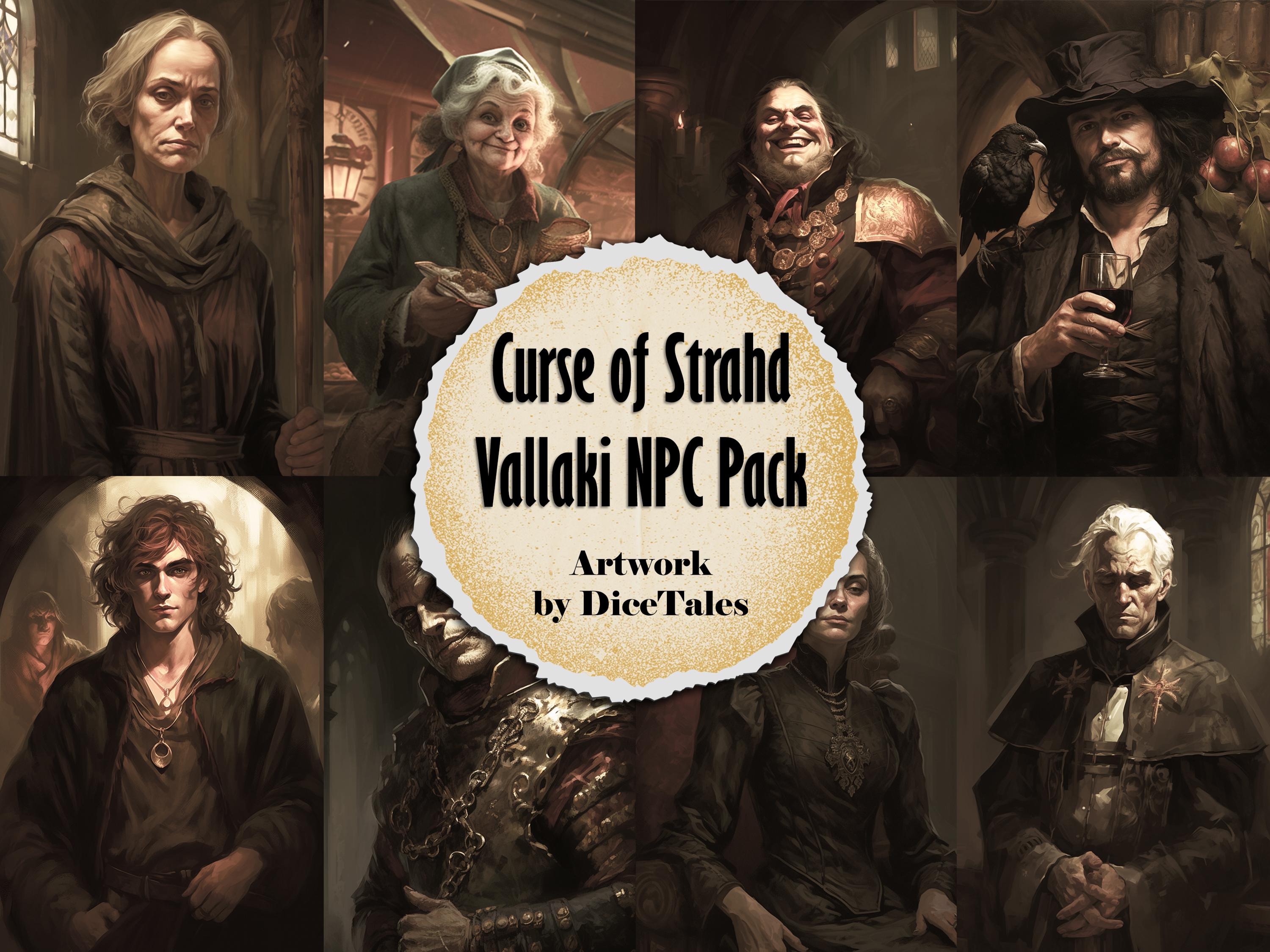 D&D Curse of Strahd Artwork: Vallaki NPC Pack Digital Illustrations ...