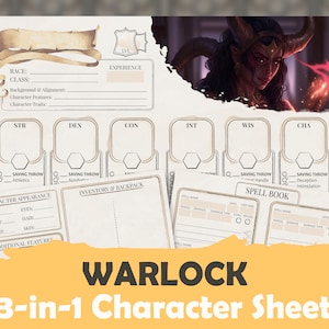 Dnd Character Sheet Inventory Fillable Pdf - Etsy
