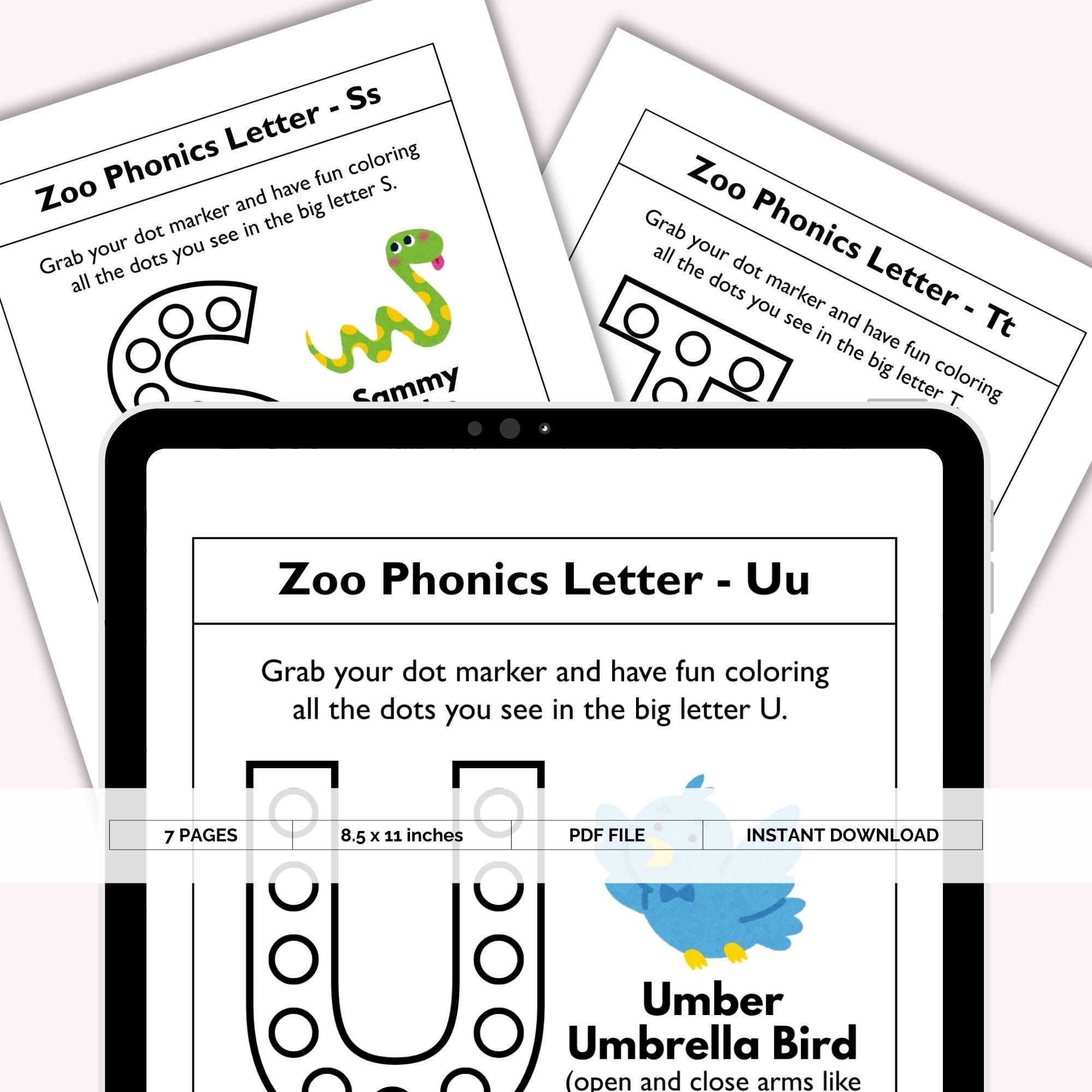 Zoo Phonics, Coloring Pages, Preschool Worksheets, Printable Coloring ...
