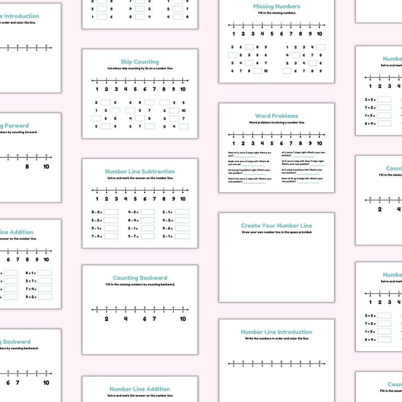 Number Line, Classroom Decor, Back to School, Skip Counting, Elementary ...