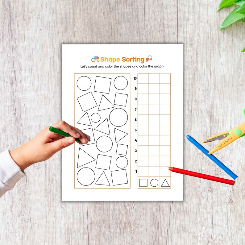 Shape Sorting, Shape Matching, Shape Sorter, Preschool Activity, Shapes ...