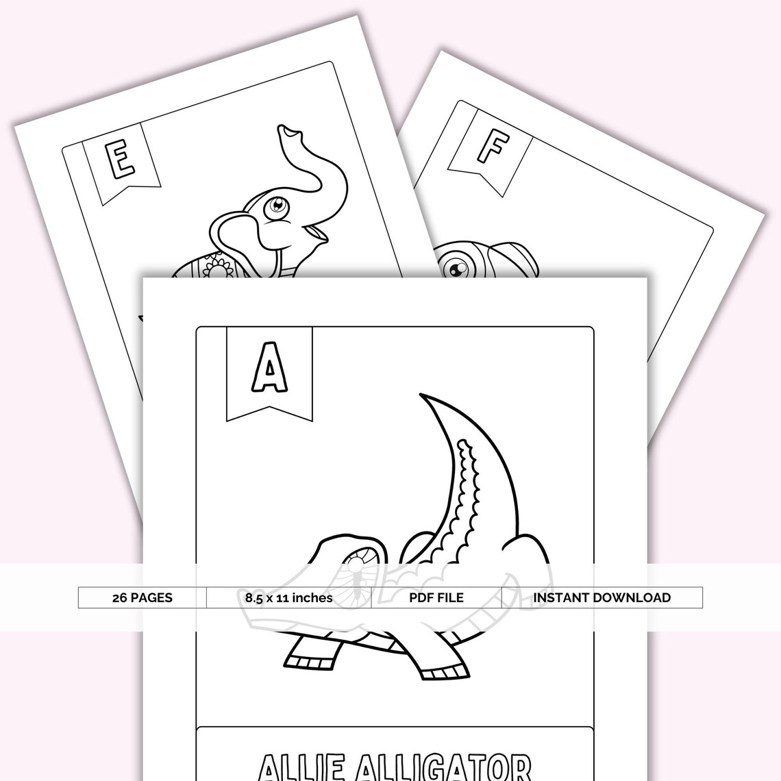 Zoo Phonics, Alphabet Coloring Pages, Preschool Worksheets, Printable ...