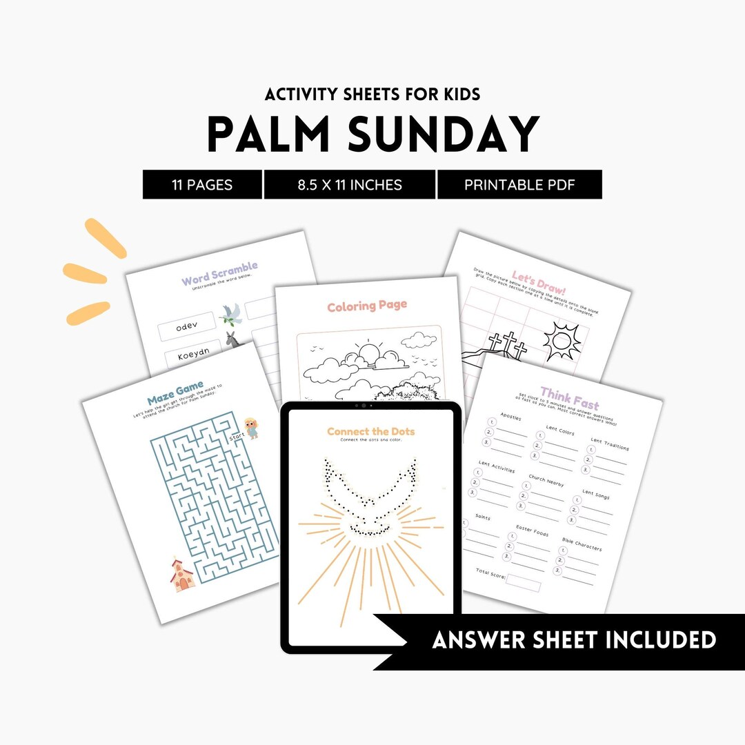 Palm Sunday, Holy Week, Easter Sunday, Bible Sketches, Palm Sunday ...