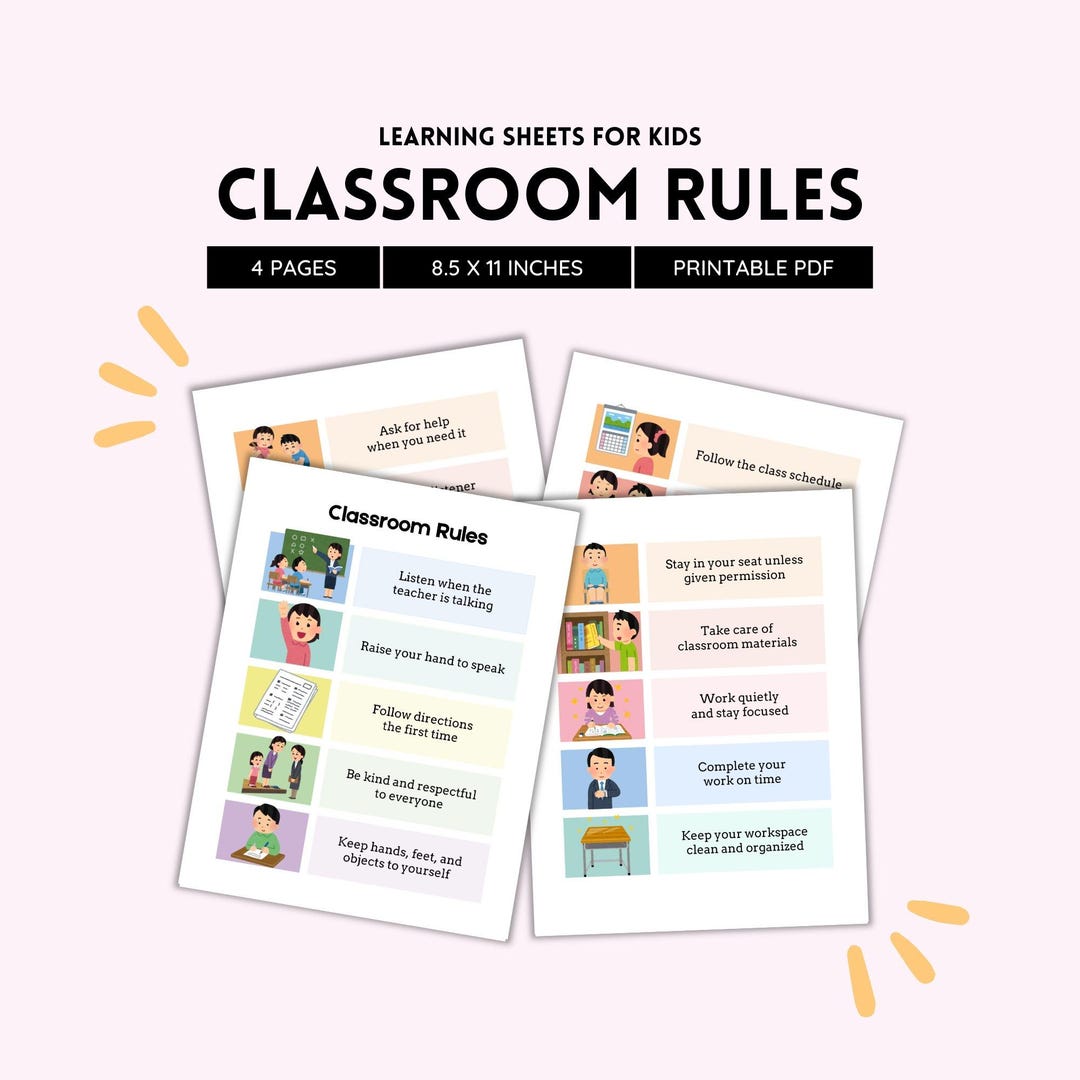 Classroom Rules, Classroom Decor, Class Rules, Classroom Poster ...
