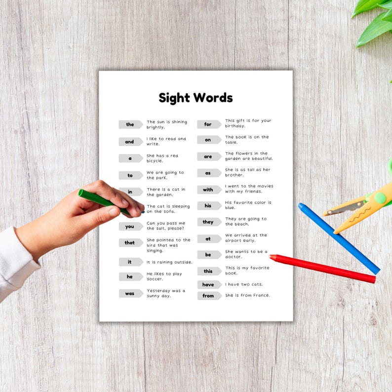 Sight Words, High Frequency Words, Kindergarten Words, Fry Sight Words ...